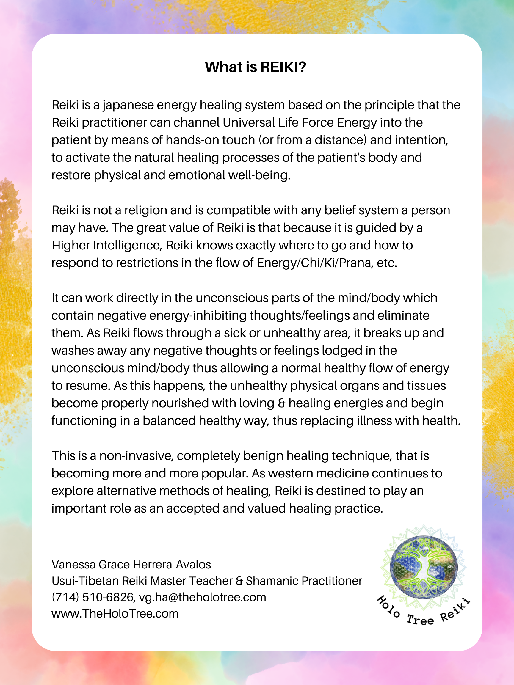 Book A Reiki Session – The Holo Tree